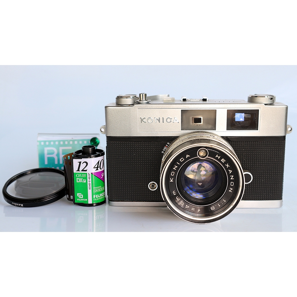KONICA AUTO S2 EL กล้องฟิล์มโคนิก้า พร้อมเลนส์ความคมชัดสูงระดับ HEXANON ...