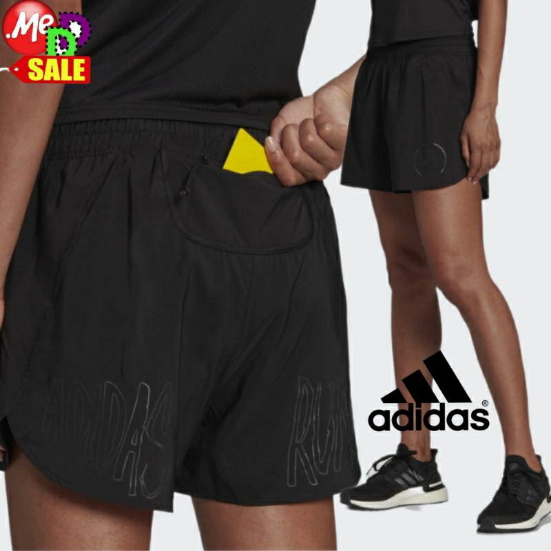 Adidas - ใหม่ อาดิดาส กางเกงวิ่งขาสั้น มีกระเป๋าซิปหลัง มีกกน.ในตัว ทรง ...