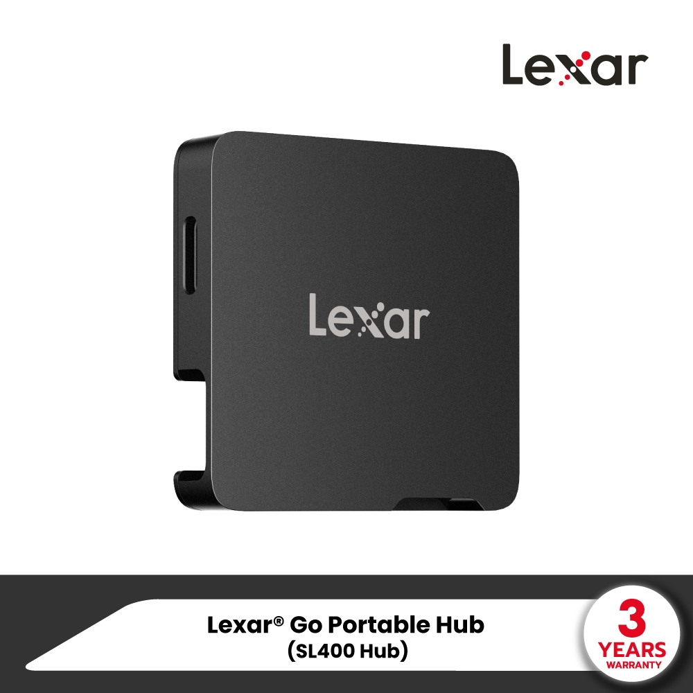 Lexar Professional Go Portable Hub For SL400 (LPASL400-RNBNG) 4 USB ...