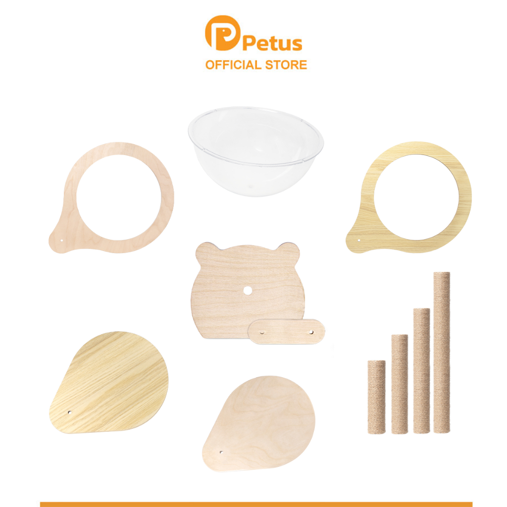 Petus อุปกรณ์เสริม สำหรับคอนโดแมว อุปกรณ์เสริม DIY เสาลับลับ หลุมนอน ...