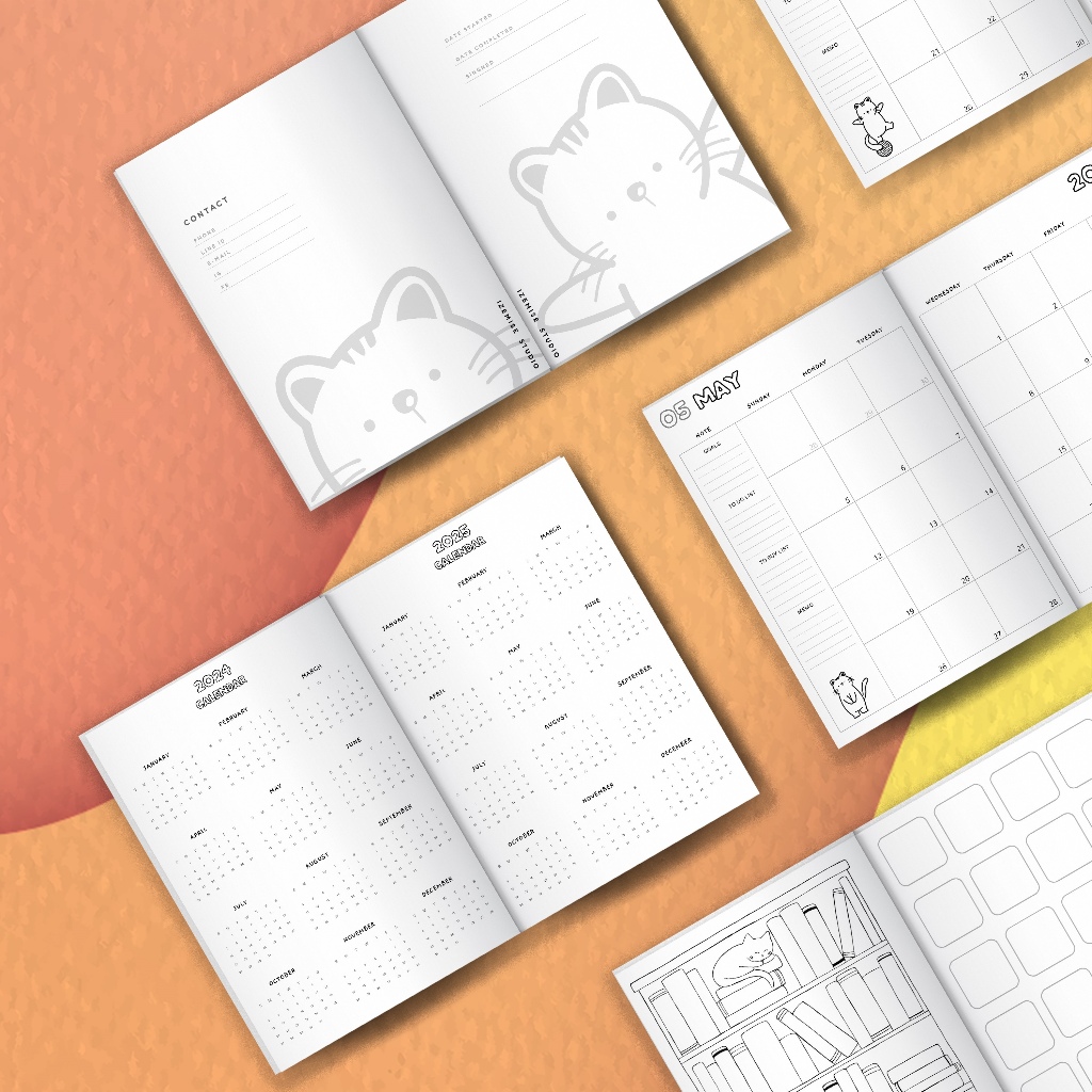 ปี 2568 สมุดแพลนเนอร์ l PLANNER 2025 ระบุวันหยุดไทย | Shopee Thailand