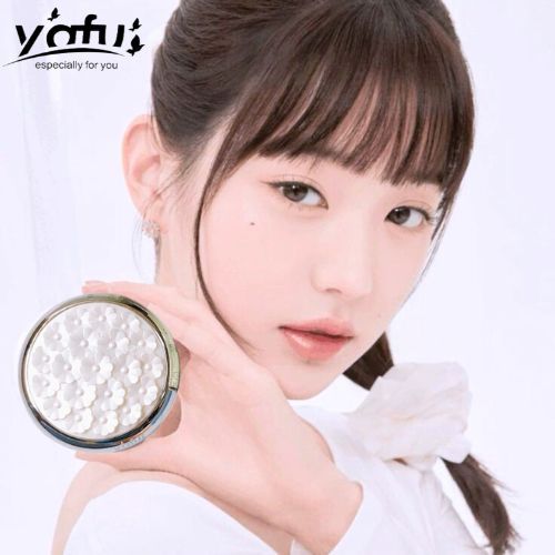 แป้งยาฟู ตลับดอกไม้ 2 ชั้น สีเงิน #YAFU POWDER แป้งเนื้อเนียนบางเบา ติด ...