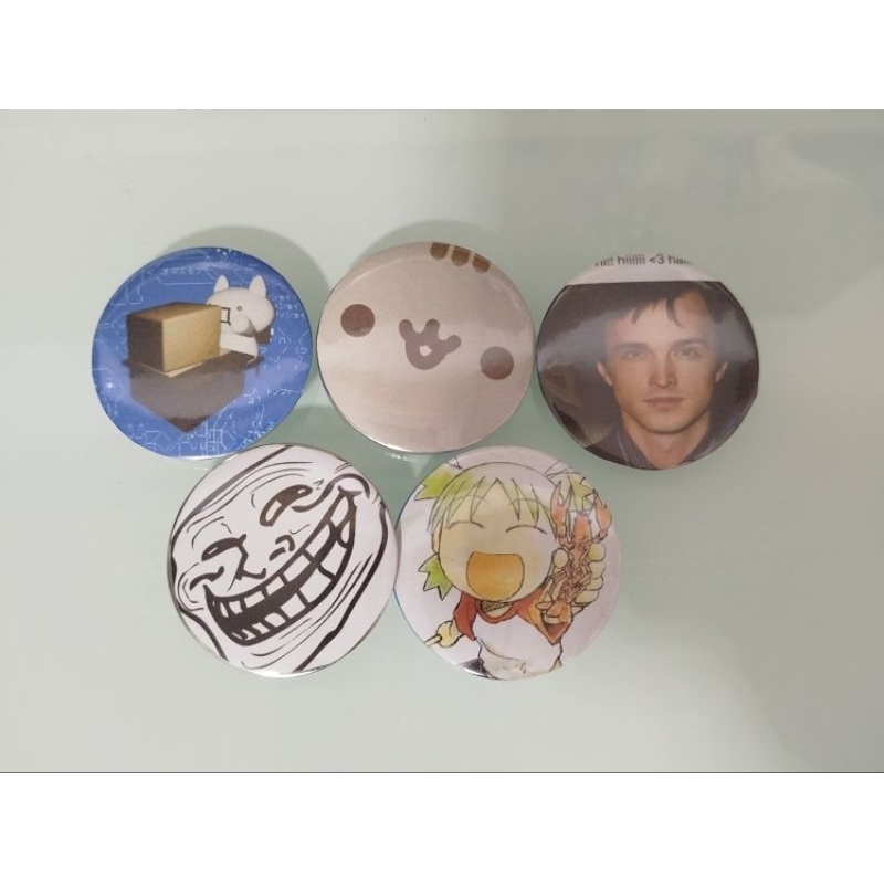 Handmade Badges/Pins. Cats Pusheen Troll Face Jesse Pinkman Yotsuba ...