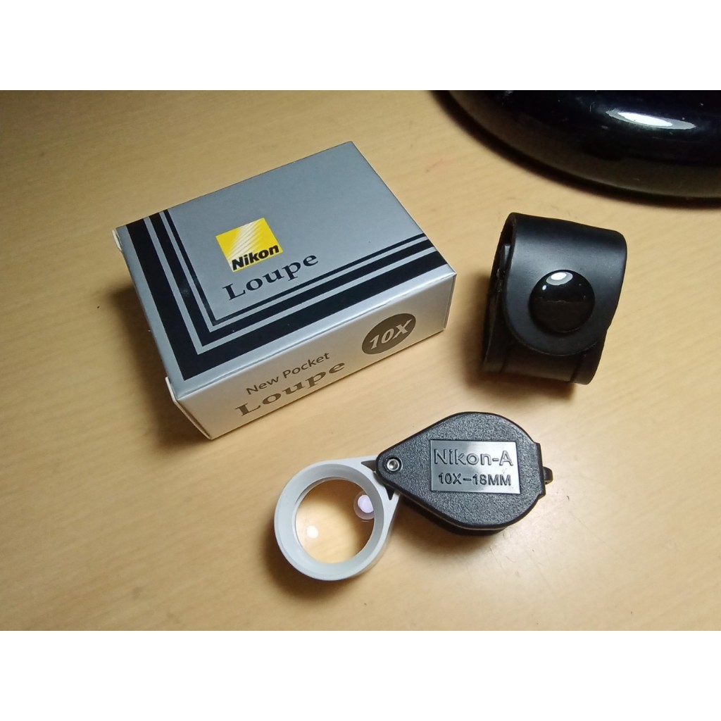 Nikon Loupe 10 X Japan สีขาว เลนส์แก้วสามชั้น ส่องชัดสบายตา แถมฟรีซอง ...