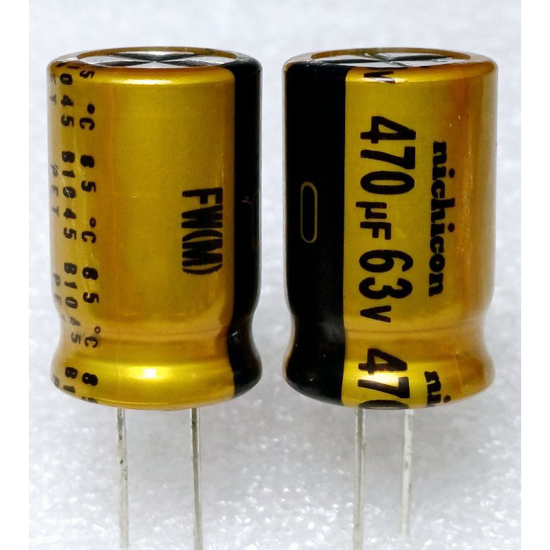 Nichicon FW 470uf 63v capacitor ตัวเก็บประจุ คาปาซิเตอร์ | Shopee Thailand