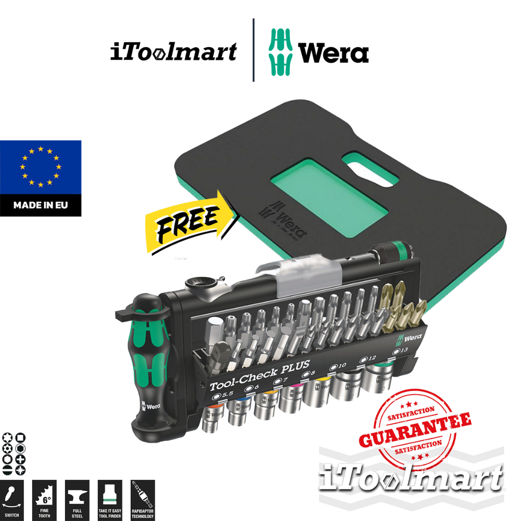 WERA ชุดไขควงและประแจ Wera Tool-Check PLUS 05056490001 ชุด 39 ชิ้น ...