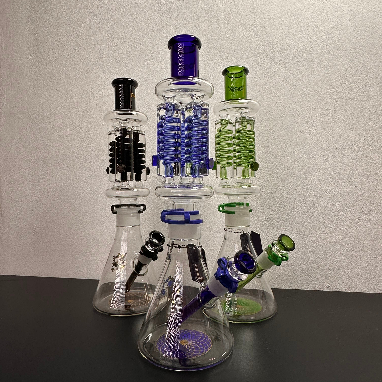 บ้องแก้ว FROSTY CYCLONE GLYCERIN BONG. TRIPLE FREEZABLE COIL. PREMIUM ...