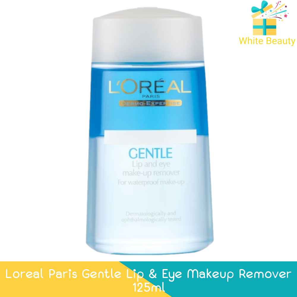 Loreal Paris Gentle Lip & Eye Makeup Remover 125ml ลอรีอัล ปารีส เจนเทิล ลิป แอนด์ อาย เมคอัพ ...