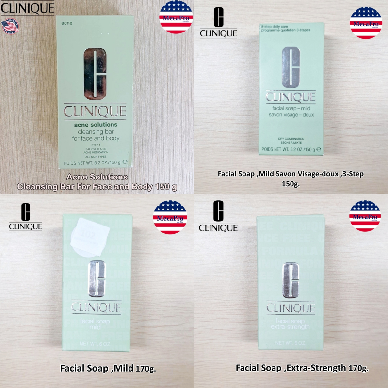 Clinique® Acne Solutions Cleansing Bar For Face and Body สบู่ทำความ ...