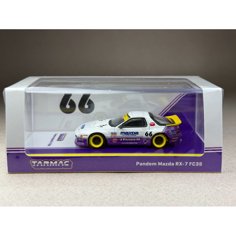 Pandem Mazda RX-7 FC3S White / purple Scale 1:64 ยี่ห้อ Tarmac Works | Shopee Thailand