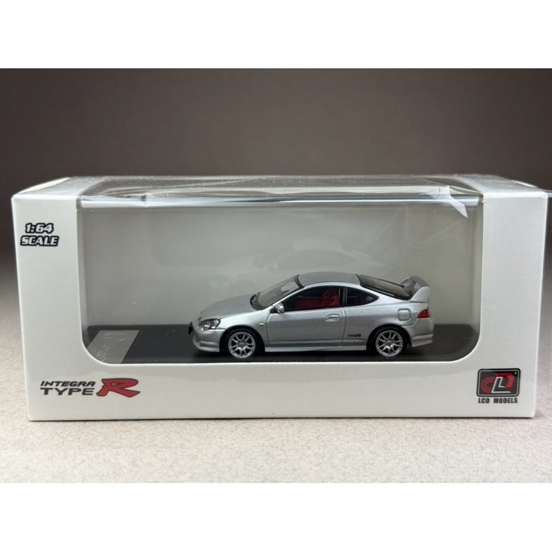Honda Integra DC5 Silver เปิดฝากระโปรงได้ Scale 1:64 ยี่ห้อ LCD ...