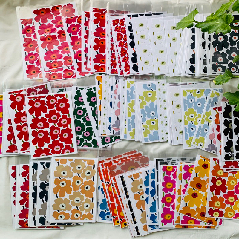 (พร้อมส่ง) สติ๊กเกอร์marimekko กันน้ำ100% | Shopee Thailand