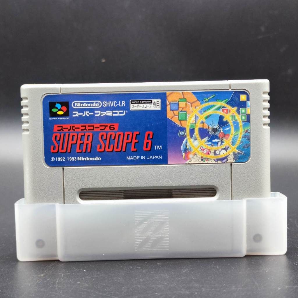 SUPER SCOPE 6 [SFC] ตลับเกม แท้ เทสแล้ว เล่นได้ Super Famicom มีปลอกสวม กันฝุ่นให้ | Shopee Thailand