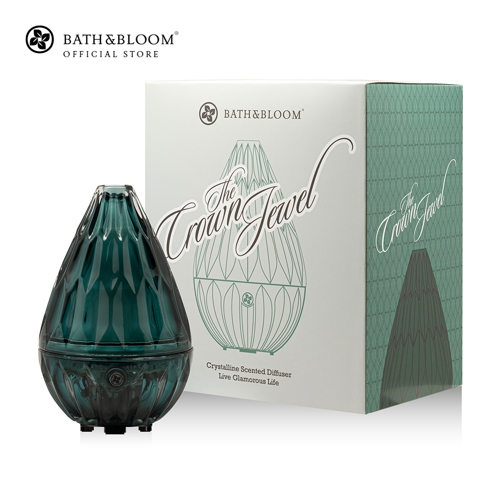 BATH & BLOOM THE CROWN JEWEL CRYSTALLINE SCENTED DIFFUSER-GREEN ...