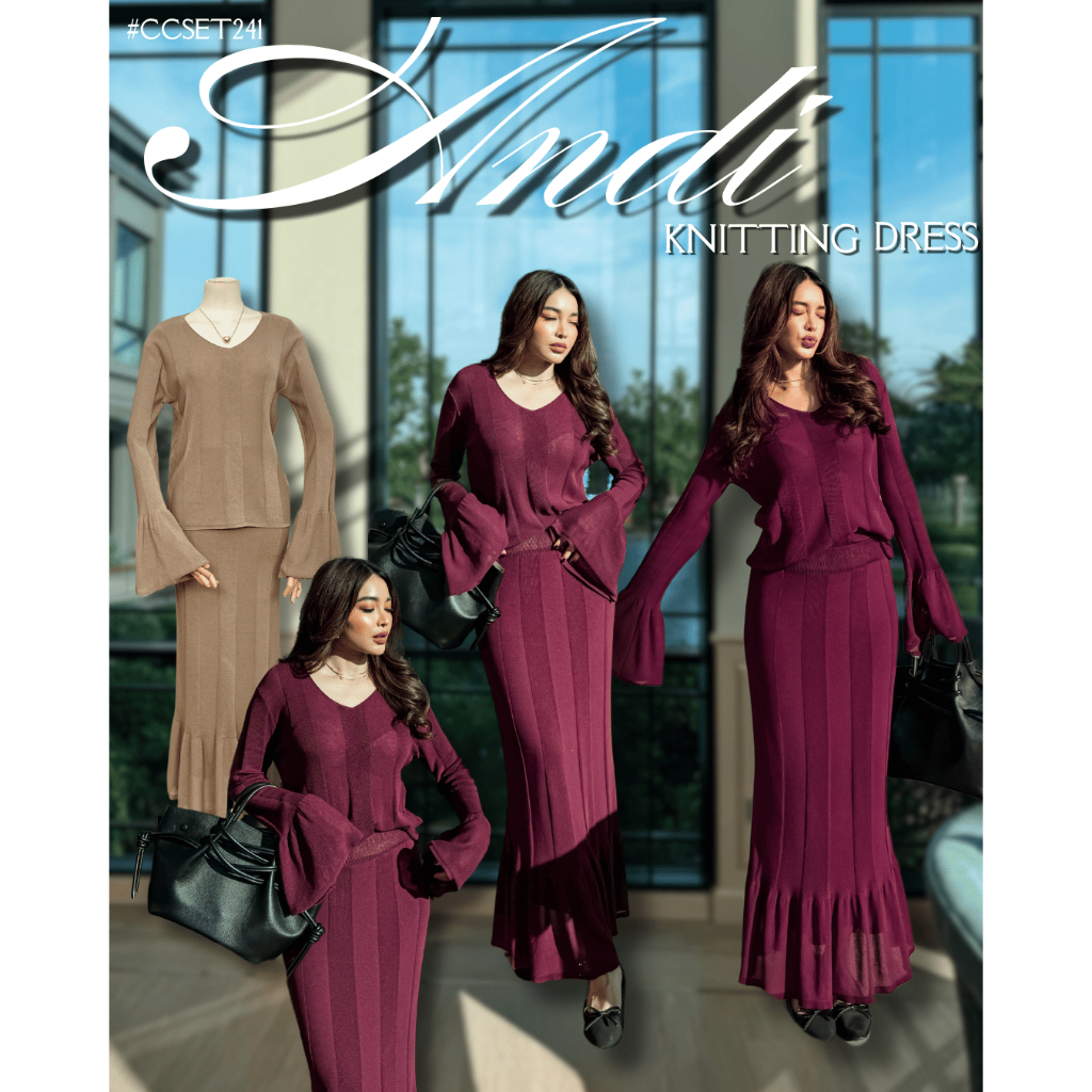 Chuuclothing Andi knitting set [สินค้าพร้อมส่ง] เก็บโค้ดลด 30% สูงสุด 600 ฿ ที่หน้ากิจกรรม ...