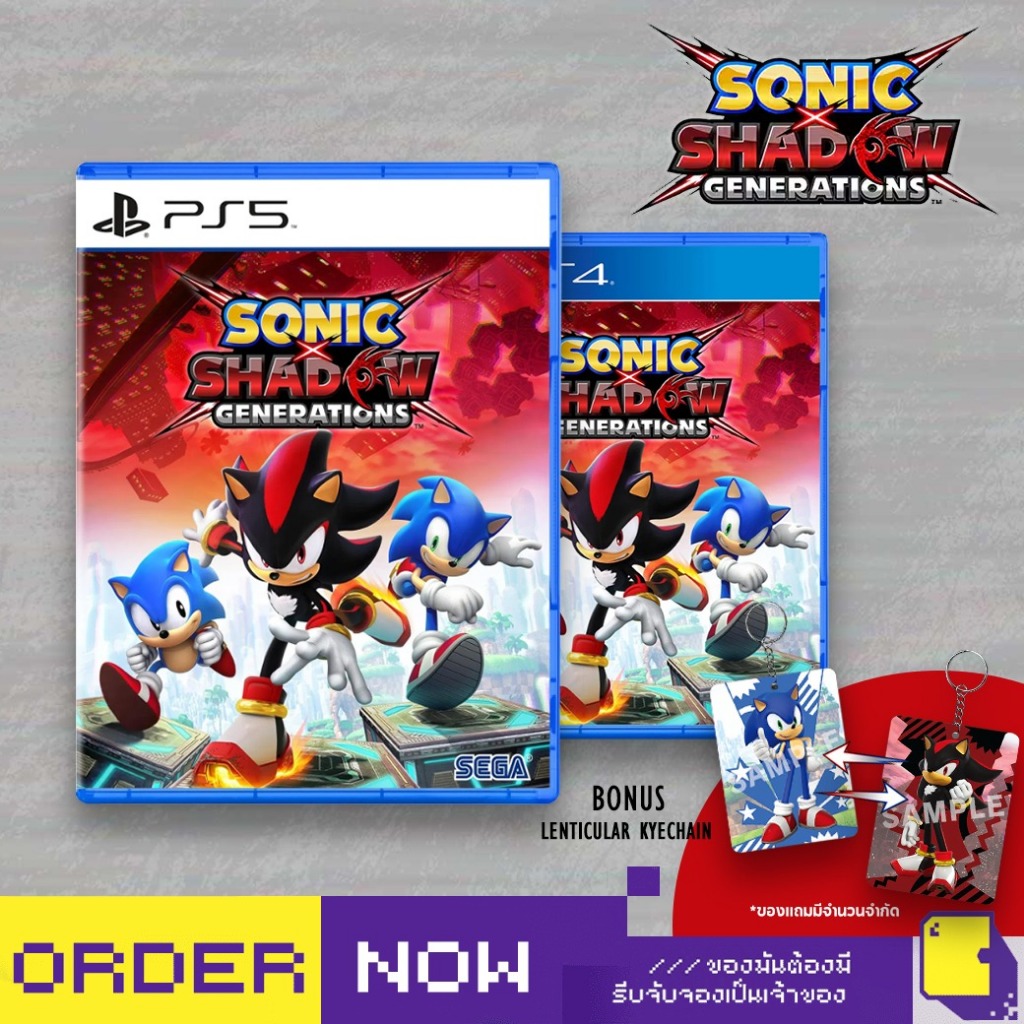 พร้อมส่ง | PS4 / PS5 SONIC X SHADOW GENERATIONS (รองรับภาษาไทย) (เกม ...