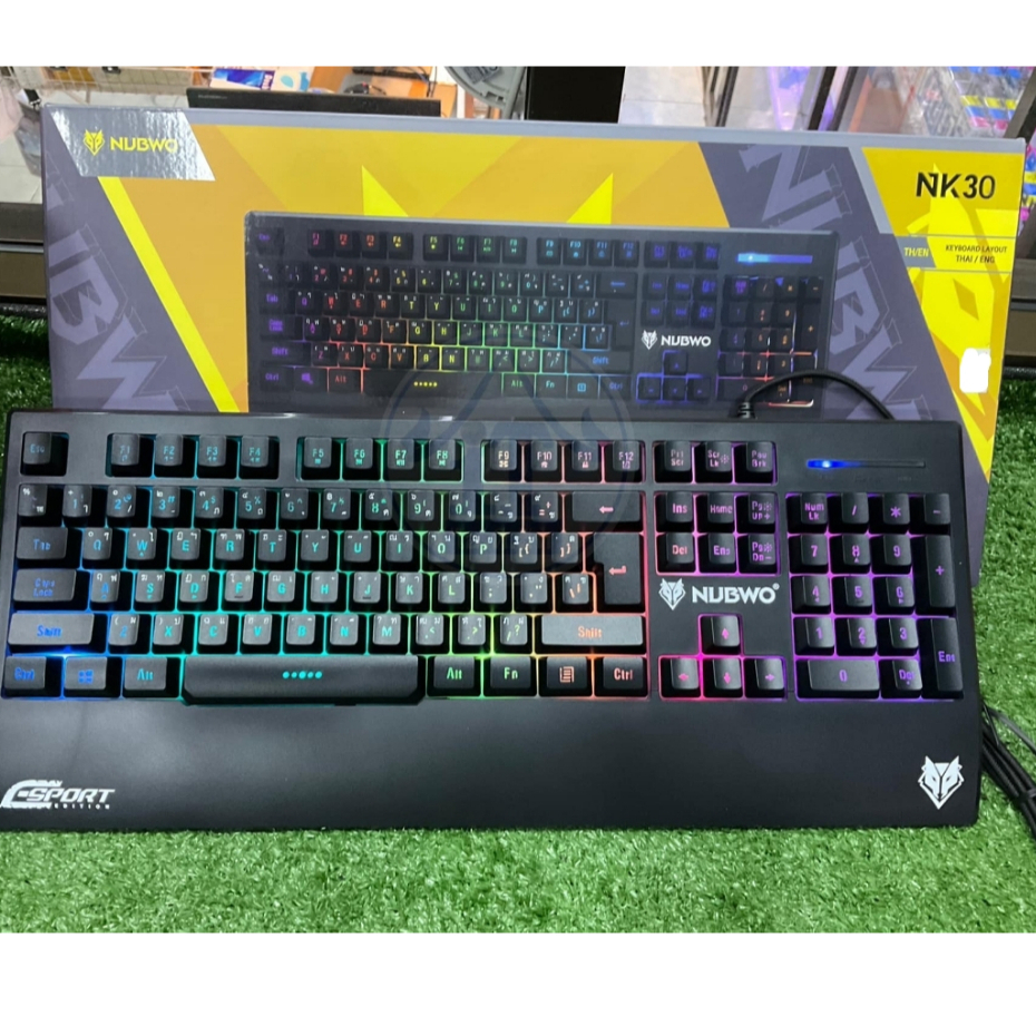 Keyboard USB NUBWO (NK-30) 'VAKANT' สามารถกดปุ่มพร้อมกันได้ถึง 19 ปุ่ม Black | Shopee Thailand