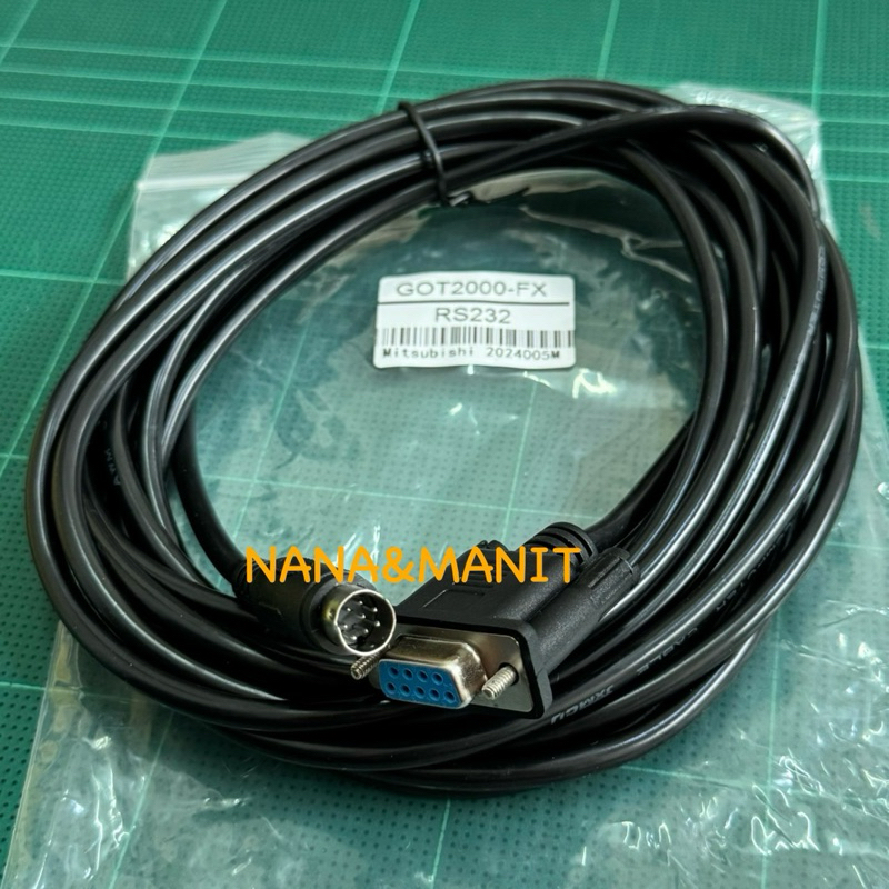 GOT2000-FX PLC สายยาว 5 เมตร (MINI DIN 8 PIN ผู้ + DB9 เมีย) พร้อมส่งในไทย🇹🇭 | Shopee Thailand