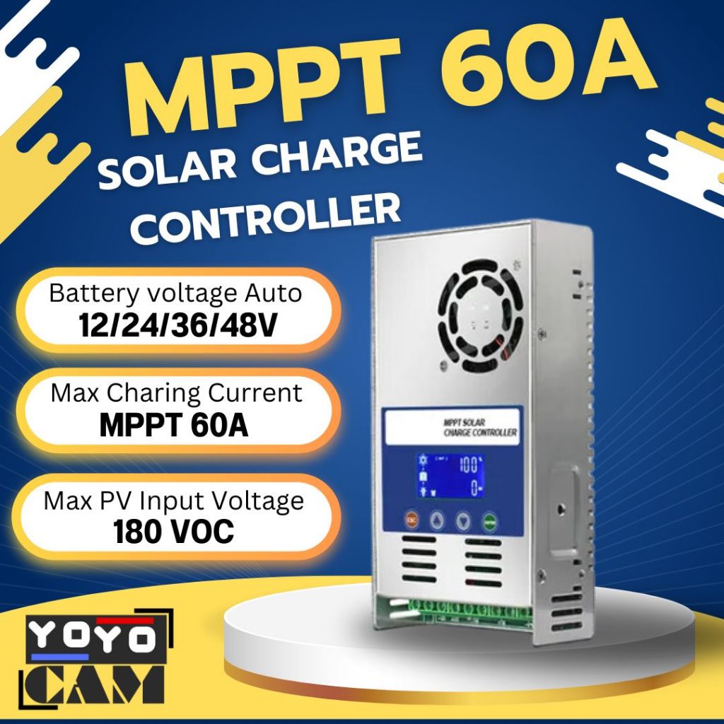 PowMr | EASUN | DEMUDA Mppt 60A Solar Charge And Discharge Controller 12V 24V 36V 48V Auto ...