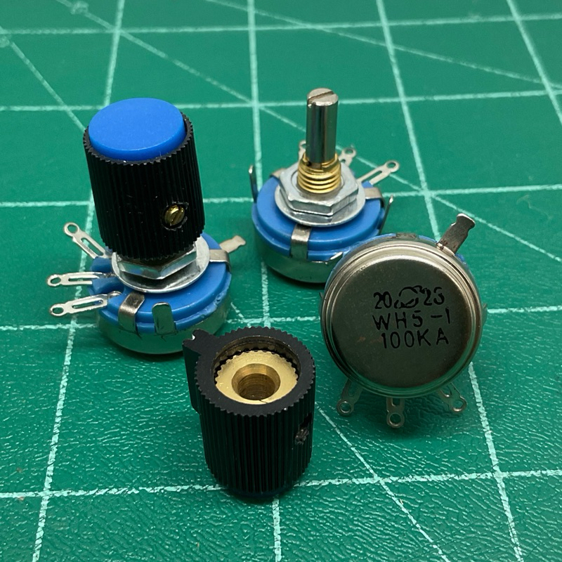 VR โพเทนชิโอมิเตอร์ เพลาคาร์บอน ทรงกลม WH5-1A 1k 2.2k 4.7K 10k 22K 47k ...