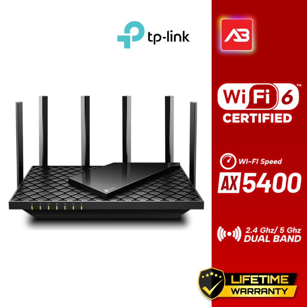 TP-Link AX5400 Dual-Band Gigabit Wi-Fi 6 Router รุ่น Archer AX72 ...