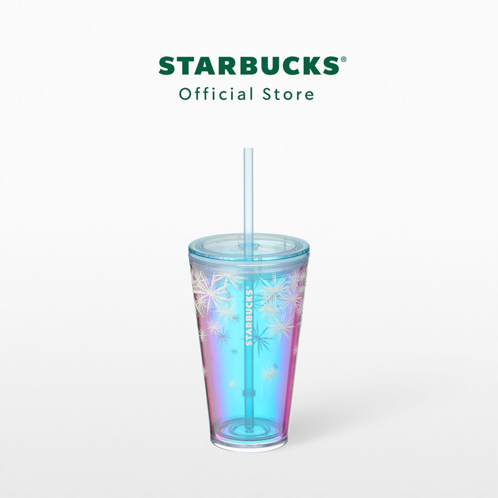 Starbucks Snowflakes Dichroic Cold Cup 16oz. ทัมเบลอร์สตาร์บัคส์พลาสติก ...