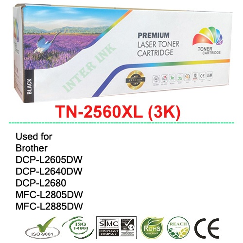 หมึกพิมพ์ Brother DCP-L2605DW/ DCP-L2640DW/ DCP-L2680 (TN-2560XL) 3K สี ...