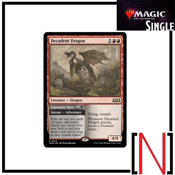 [MTG][Single][WOE] Decadent Dragon ระดับ Rare [ภาษาอังกฤษ] | Shopee ...