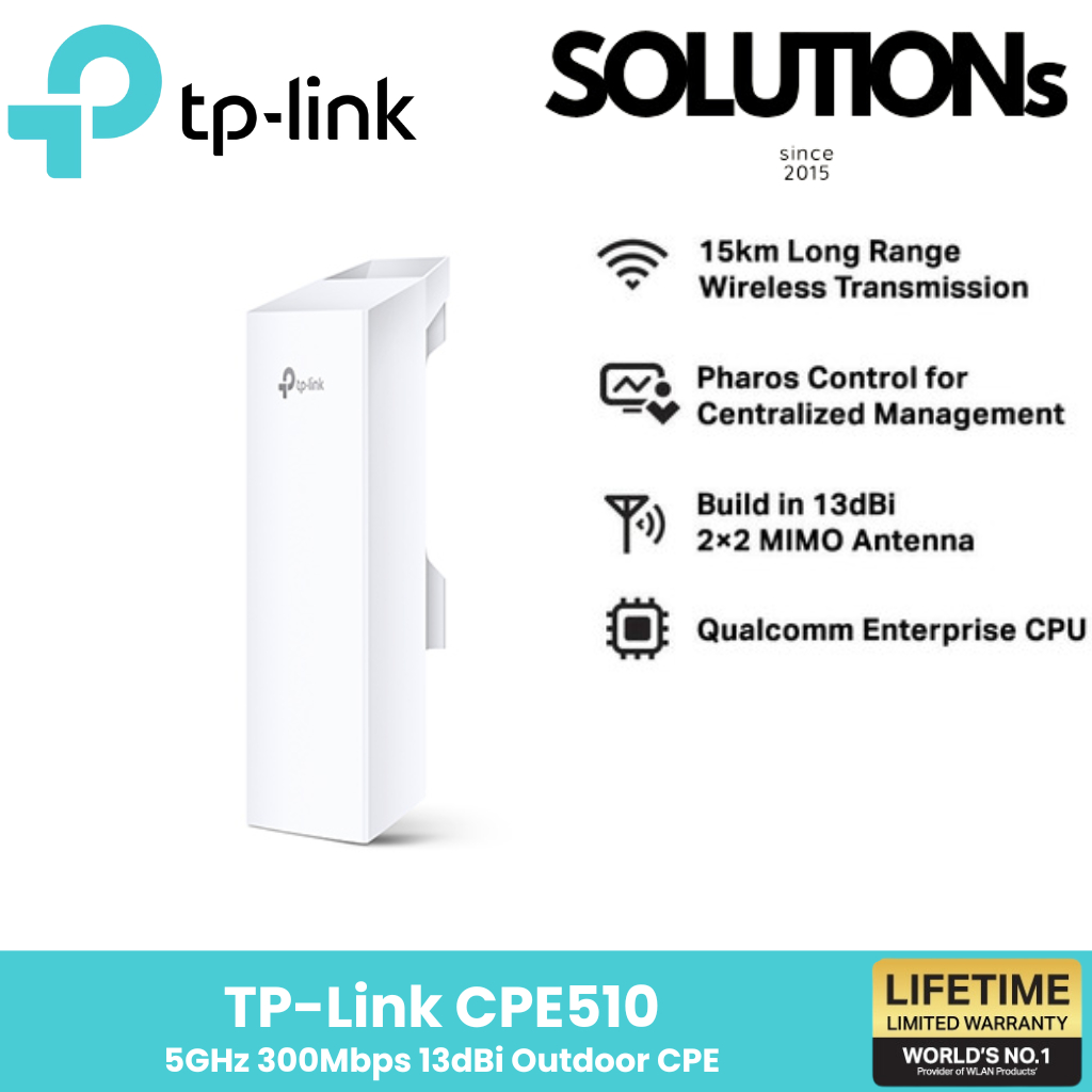 TP-LINK CPE510 | 5 GHz 300 Mbps 13 dBi Outdoor CPE | Shopee Thailand