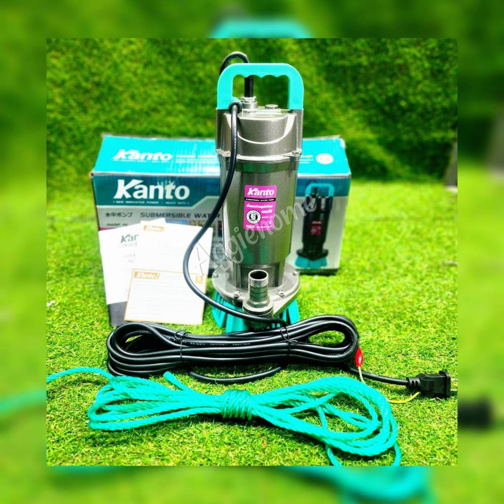 KANTO ปั๊มไดโว่ รุ่น KT-QDX-S10 กำลัง 370วัตต์ ปากออก 1 นิ้ว / ส่งสูง 13 เมตร ปั๊มจุ่ม ปั๊มดูด ...