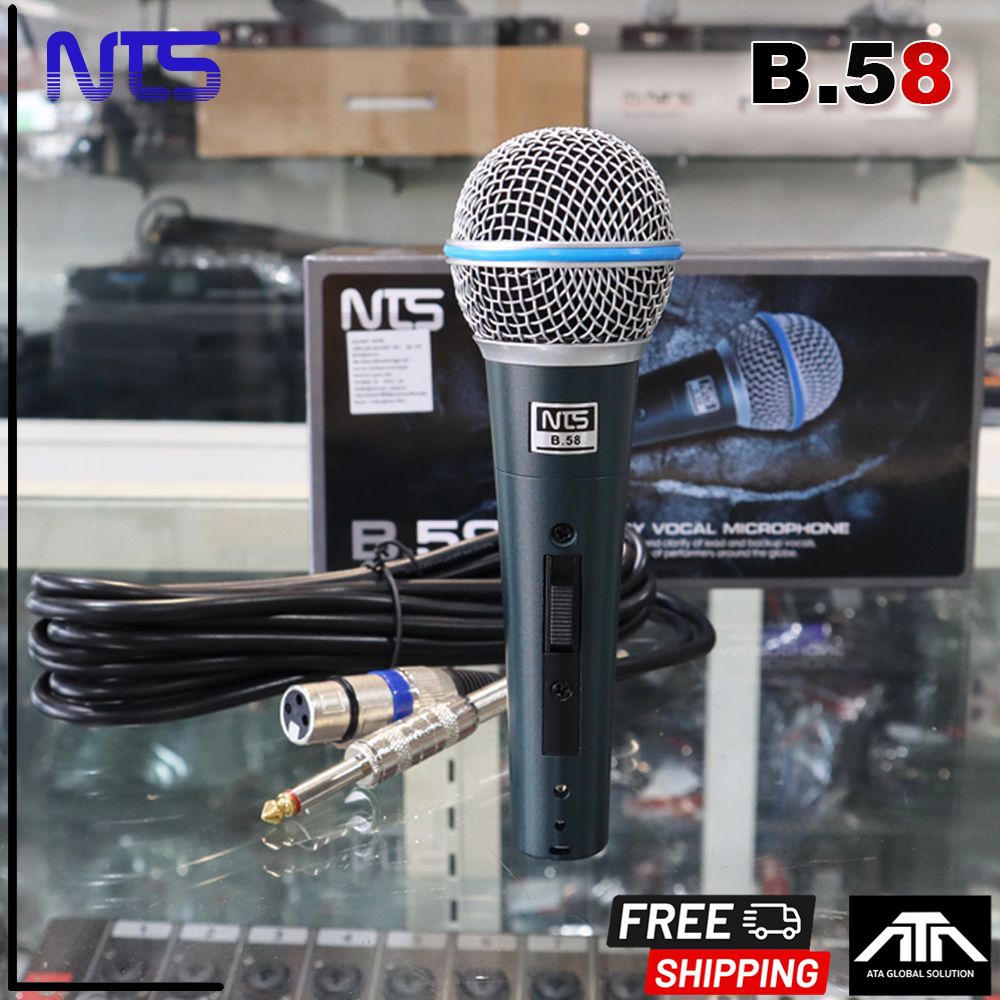 ส่งฟรี ถูกกว่า NTS B.58 ไดนามิกไมโครโฟน พร้อมสายความยาว 5 เมตร Dynamic ...