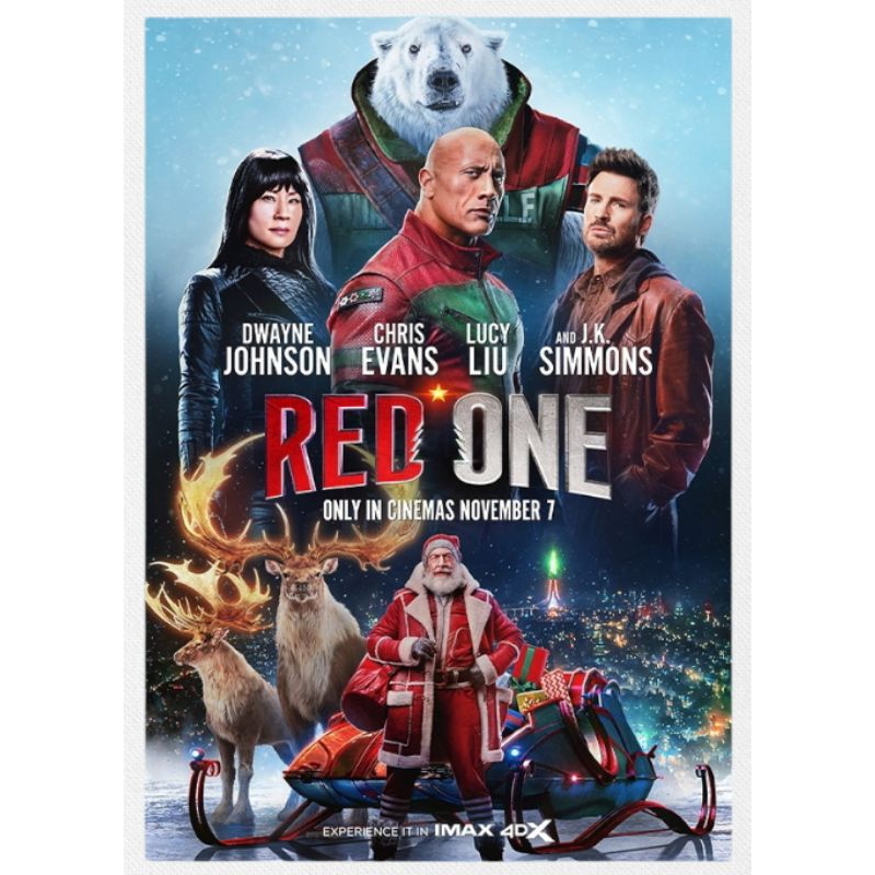 โปสเตอร์ Poster Red One เรดวัน ไซส์หน้าโรงหนัง แท้จาก Major Cineplex ...