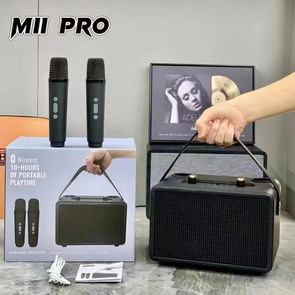 ลำโพงบลูทูธ 4นิ้ว2ดอก แอมป์ขยายเสียง10W 50W สินค้ามีดีคุณภาพ พร้อมไมค์ลอย ราคาถูก M11pro ...