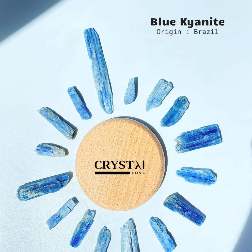หินธรรมชาติแท้ บลู ไคยาไนต์ (Blue Kyanite Blade) | Shopee Thailand