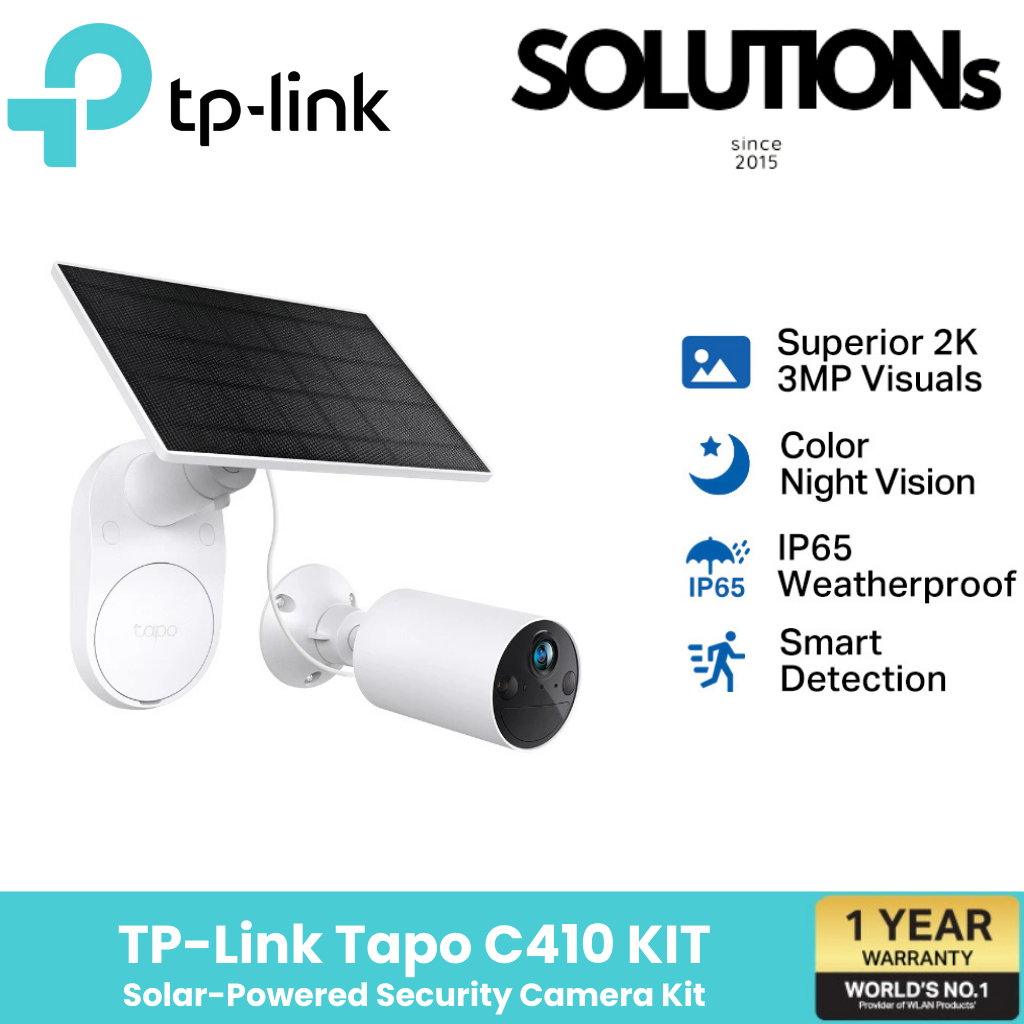 TP-Link (Tapo C410 KIT) Solar-Powered Security Camera Kit กล้องวงจรปิด ...