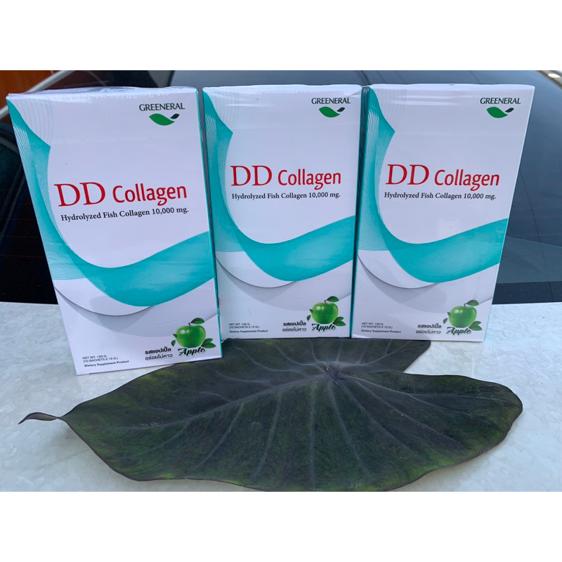 DD collagen 10,000 mg. คอลลาเจน รสแอปเปิ้ล อร่อย 1 กล่อง มี 10 ซอง ...