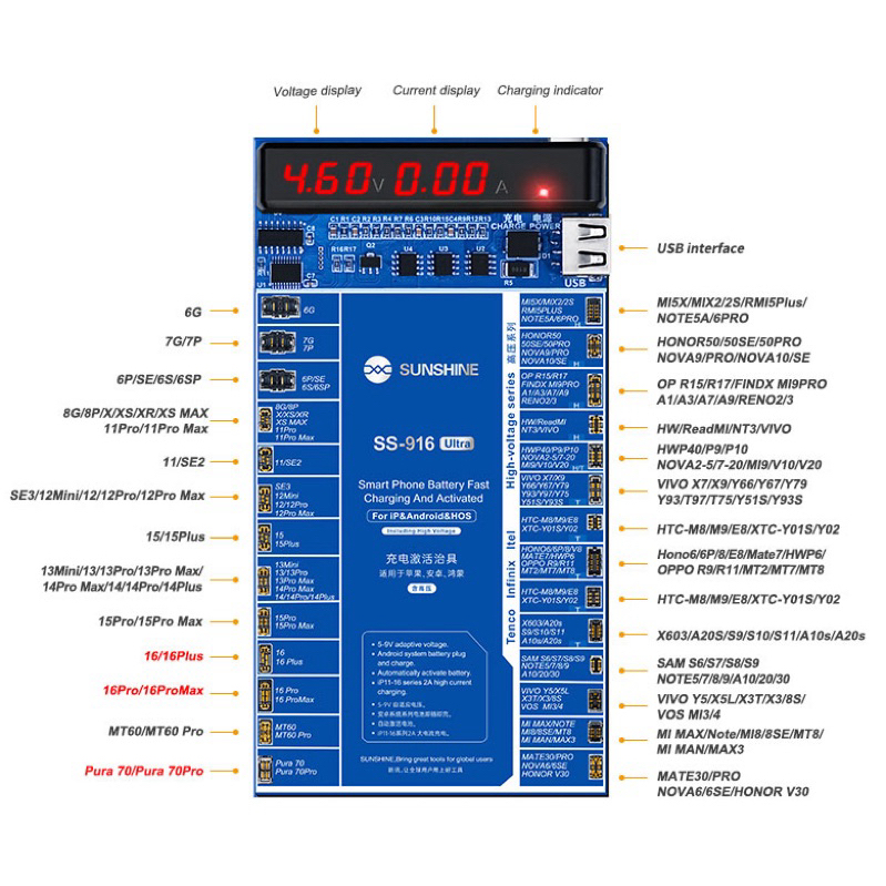 ตัวกระตุ้นแบต แอนดอย SUNSHINE SS‑916 Ultra V2.0 6G-16pm android | Shopee Thailand