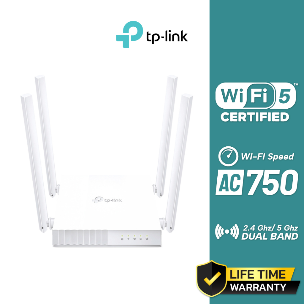 TP-Link AC750 Dual Band Wireless Router รุ่น Archer C24 | Shopee Thailand