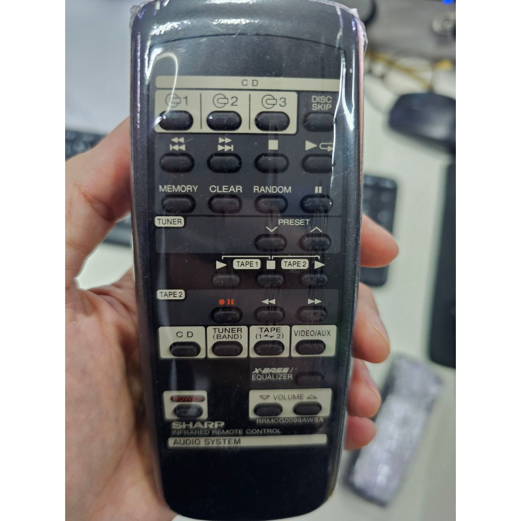 Original Sharp Remote control รุ่น RRMCG0099AWSA สำหรับ Sharp Audio ...