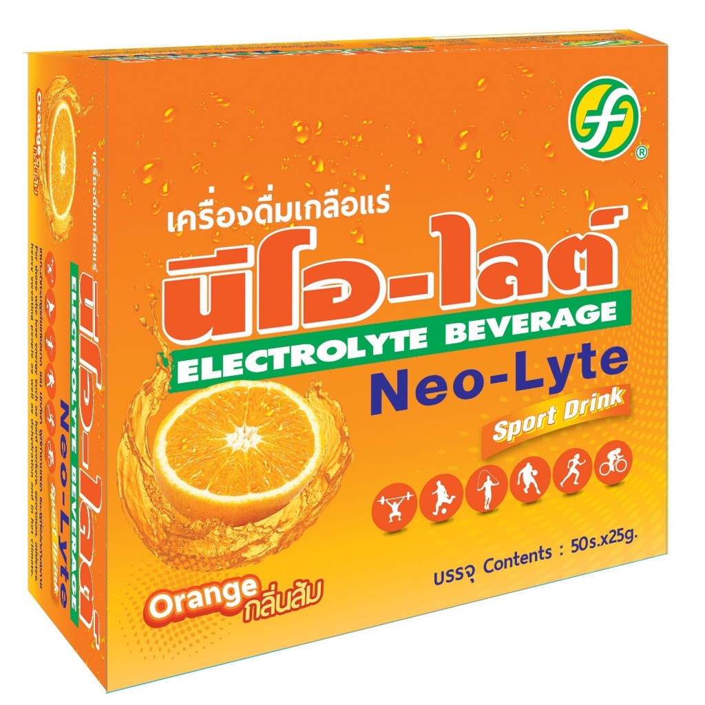 Neo-Lyte เครื่องดื่มเกลือแร่ รอแยล-ดี ชนิดผง รสส้ม | Shopee Thailand