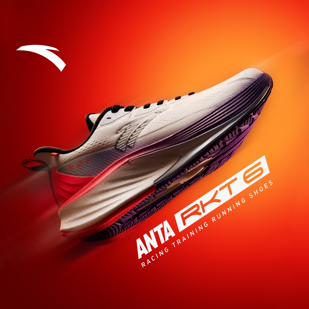 ANTA Rocket 6 รองเท้าวิ่งผู้ชาย Nitroedge ผ้ากันน้ำ 1124D5581 Official ...