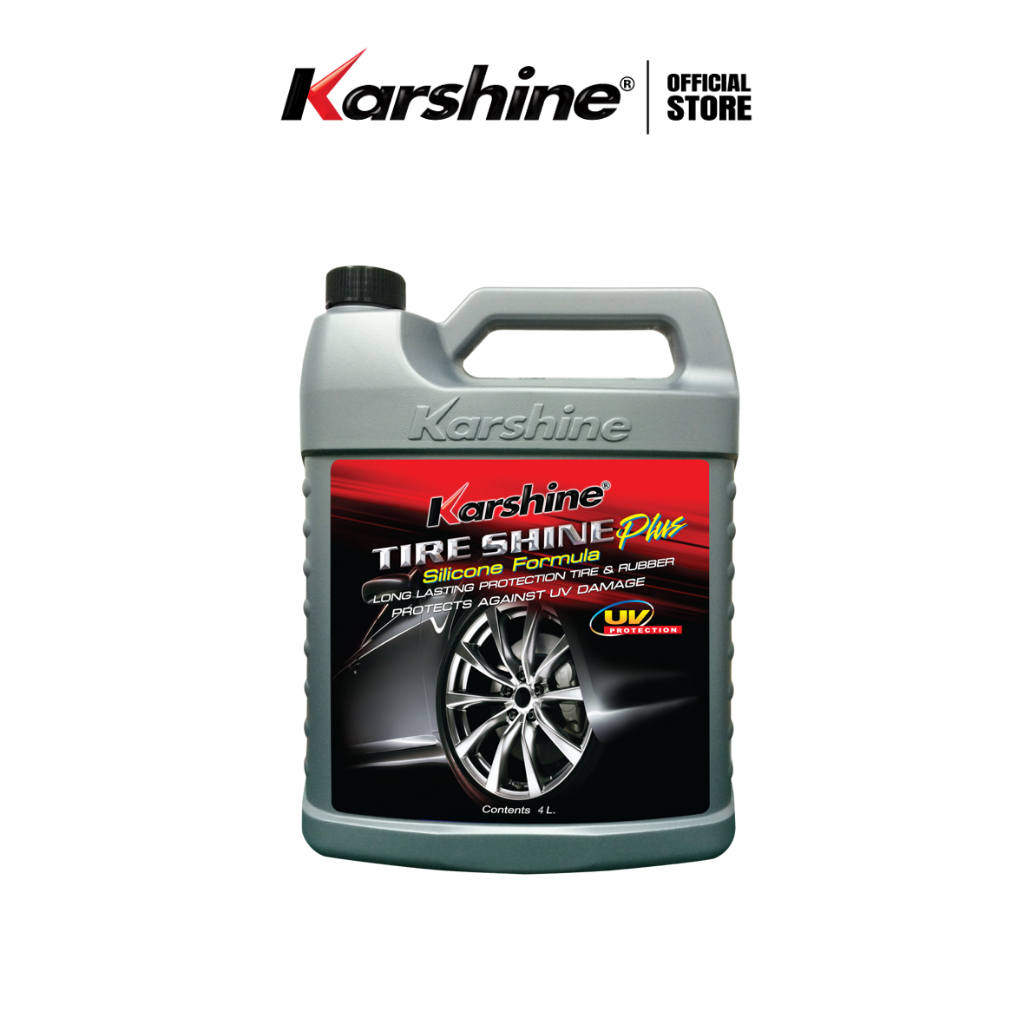 Karshine Tire Shine Plus เคลือบเงายาง สูตรผสมซิลิโคน น้ำยาบำรุงรักษาและ ...