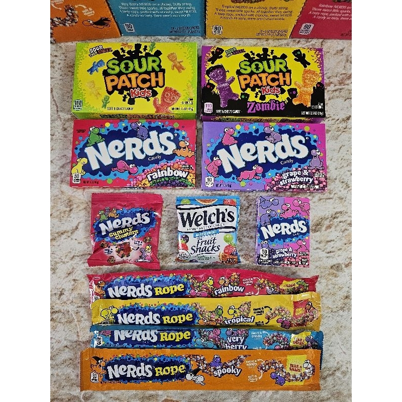 (random)ขนมฮิตจาก USA Welch's / Nerds / Sourpatch /Airheads เจลลี่ เยล ...