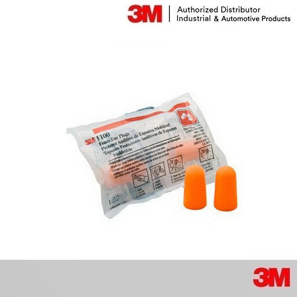 3M 1100 โฟมอุดหู ป้องกันเสียง (1 คู่) ได้ถึง 29 เดซิเบล 3M | Shopee ...