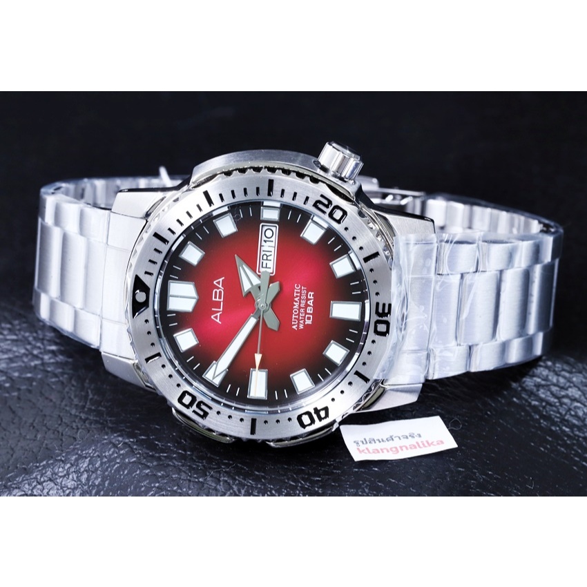 (แถมกล่องแบบพกพา) นาฬิกา Alba Tuna Automatic รุ่น AL4637X / AL4637X1 ...