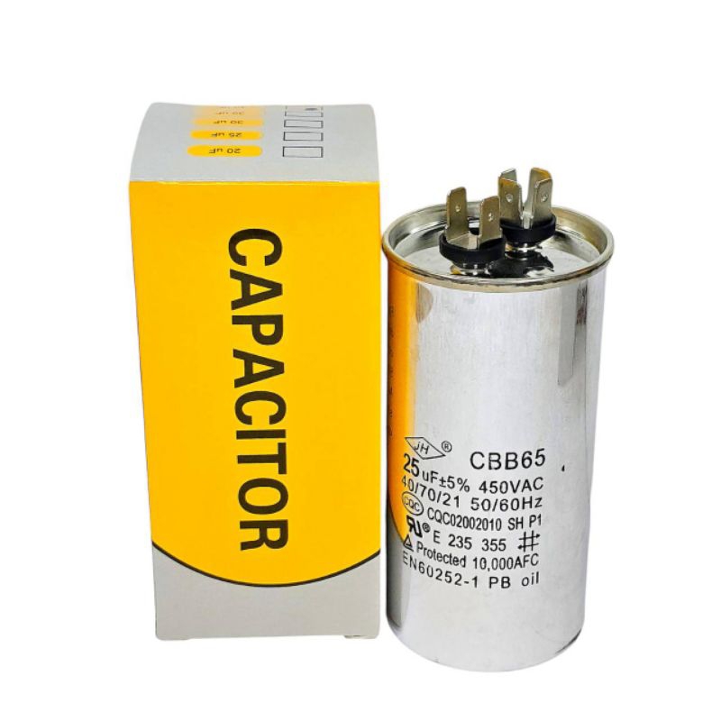 คาปาซิเตอร์ แอร์ รุ่น JH 25/30/35/40/45/50/60/70 แคปรัน/Capacitor CBB65 ...