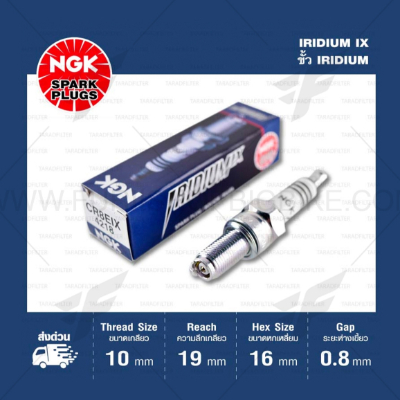 [ สามารถผ่อนชำระบัตรเครดิต/Spaylater ] หัวเทียน NGK IRIDIUM-IX CR8EIX (4218) | Shopee Thailand