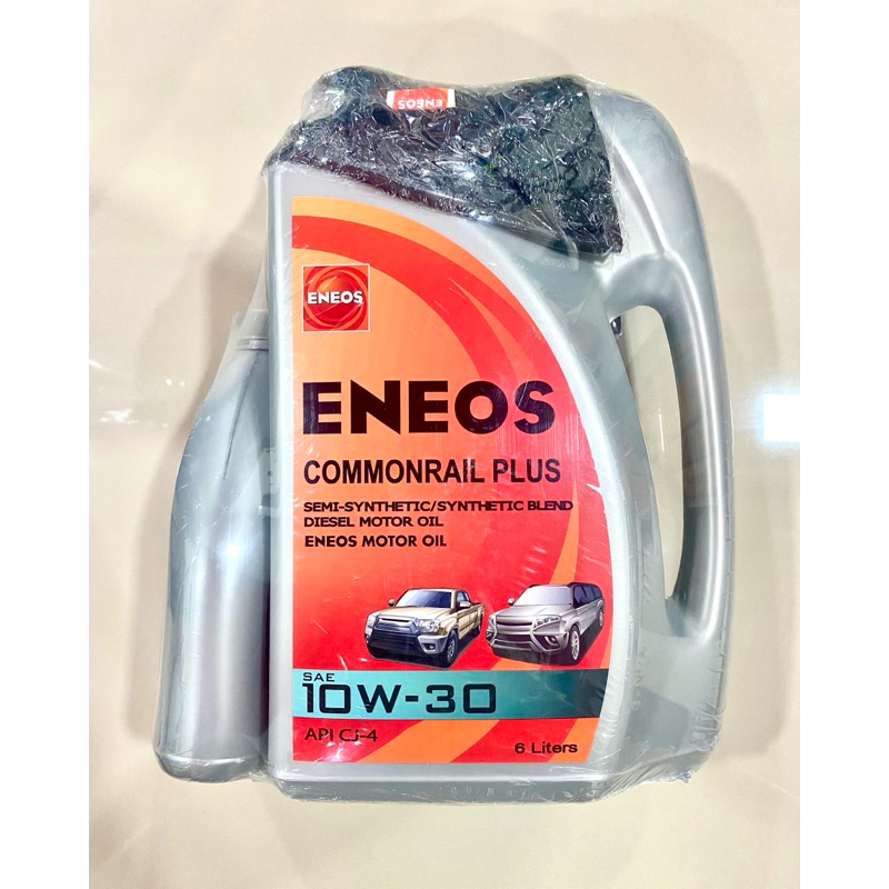 ENEOS COMMONRAIL PLUS 10W-30 น้ำมันเครื่องกึ่งสังเคาระห์ 6 ลิตร และ 7 ลิตร+เสื้อ | Shopee Thailand