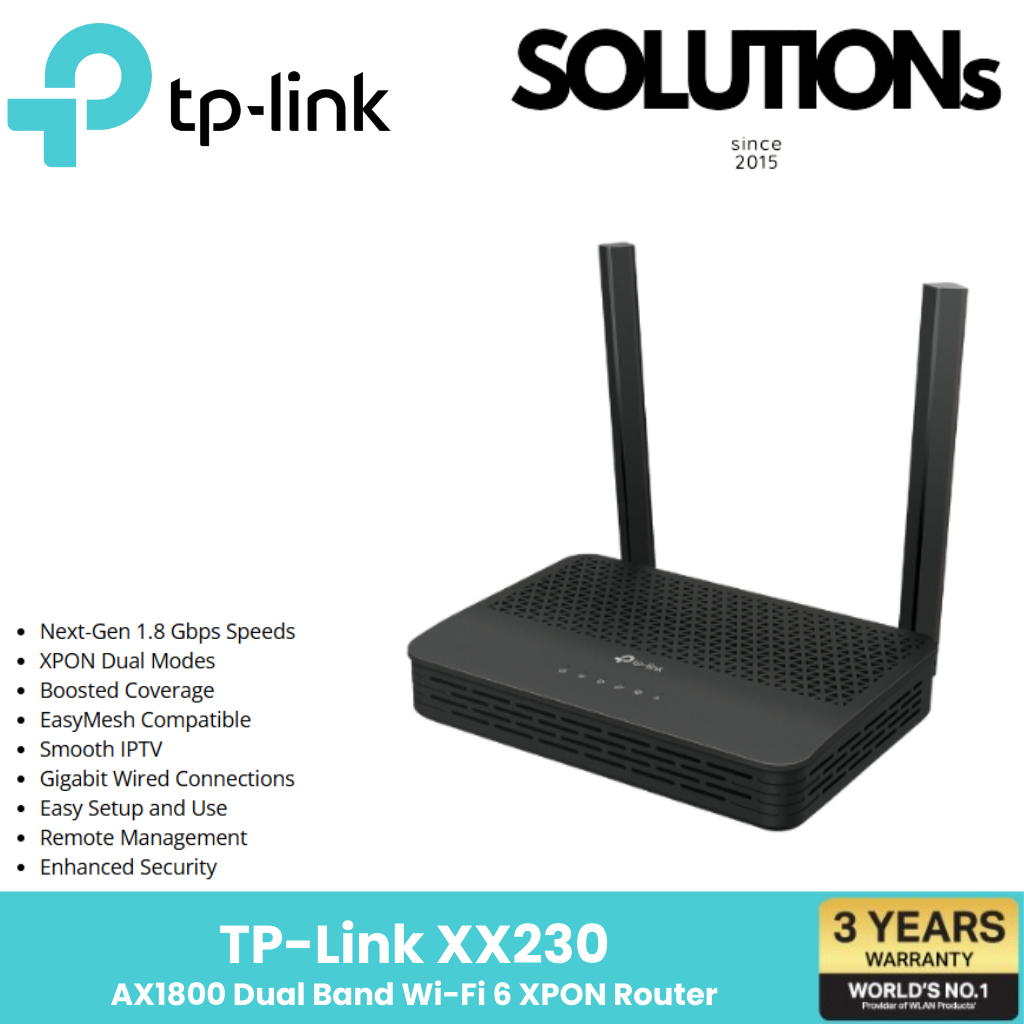 TP-Link XX230 AX1800 Dual Band Wi-Fi 6 XPON Router | Shopee Thailand