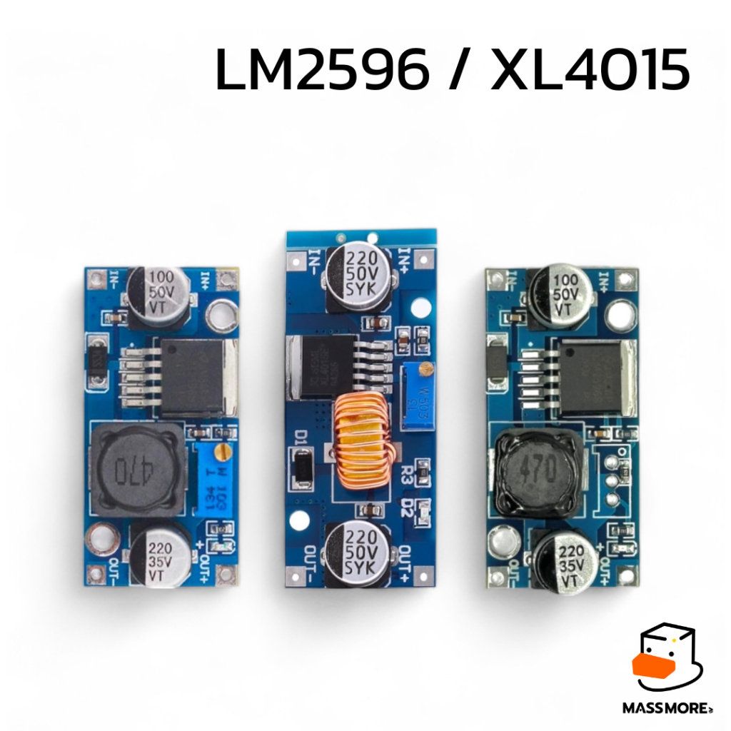 LM2596 XL401 โมดูลปรับลดแรงดัน Step Down LM2596 3A / XL4015 5A DC-to-DC ...